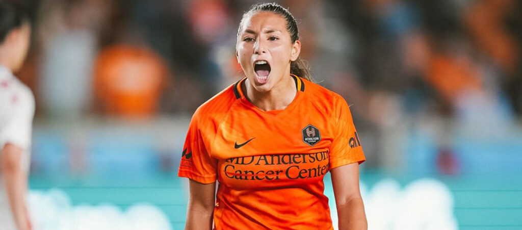 Bárbara Olivieri marcó su primer gol con el Houston Dash - lavinotinto.com